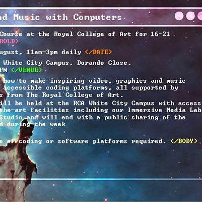Making Art and Music with Computers | Royal College of Art